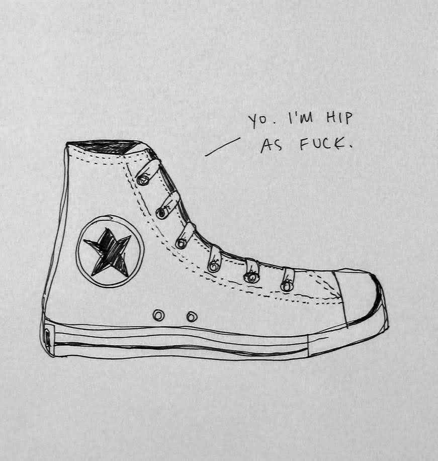 Cool Converse Drawings
